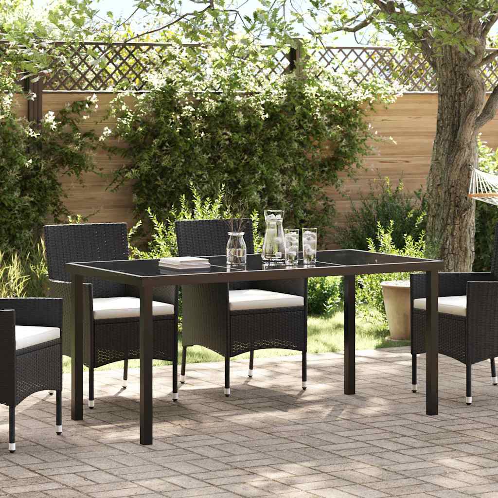 Maison Exclusive - Table de Jardin Noir 160 x 80 x 73 cm Teck massif ...