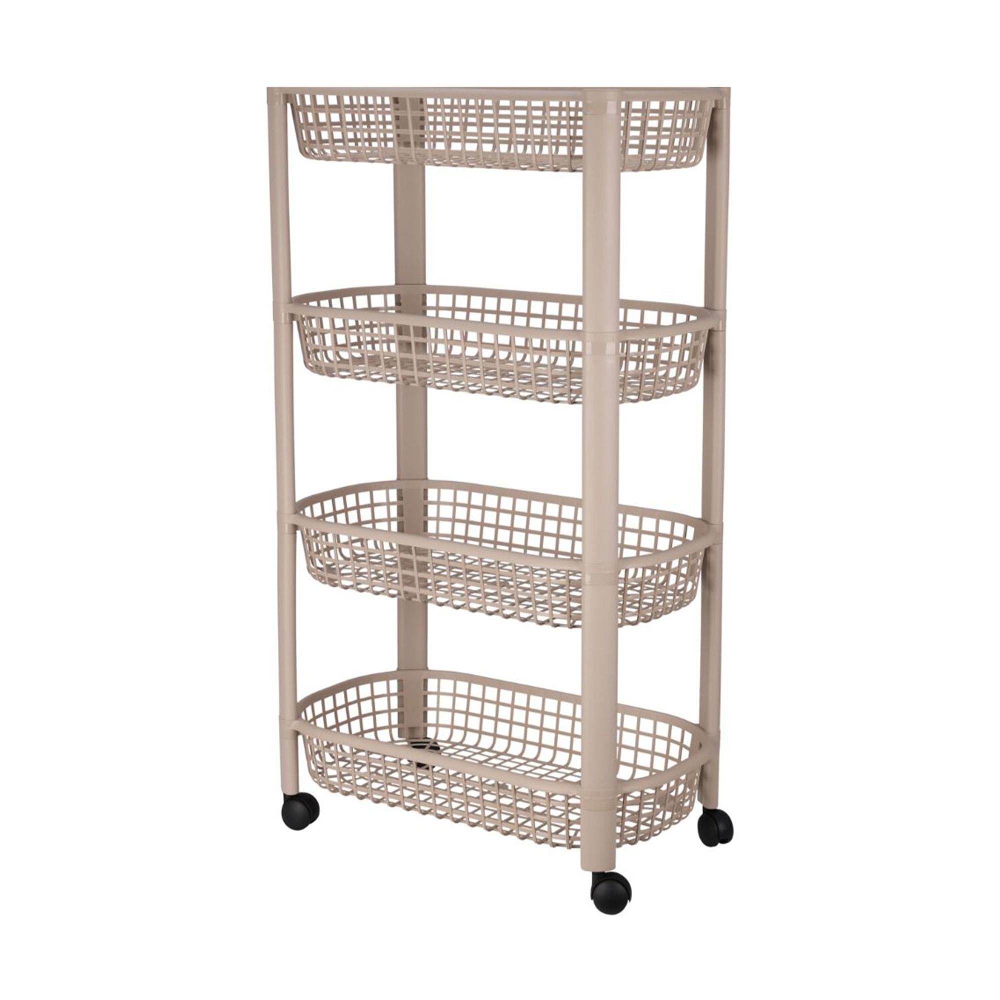 WellHome Carro de cocina con 4 ruedas color Beige | Leroy Merlin