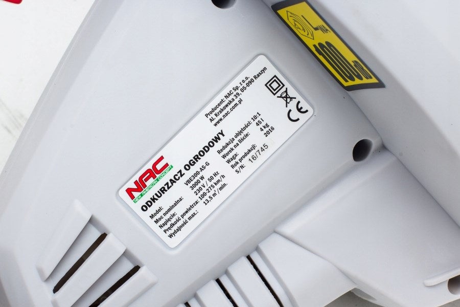 NAC VBE300-AS-G Aspirateur à Feuilles 3000W | Leroy Merlin
