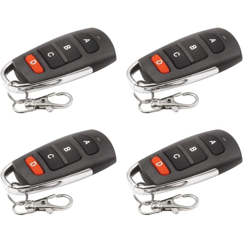 4 pièces 433 mhz télécommande de porte, télécommande de porte de garage ...