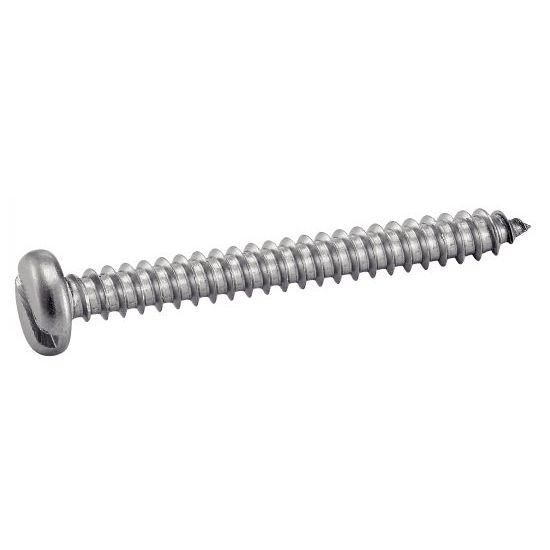 Vis à tôle tête cylindrique large fendue A2 DIN 7971 5,5X22 boîte de ...