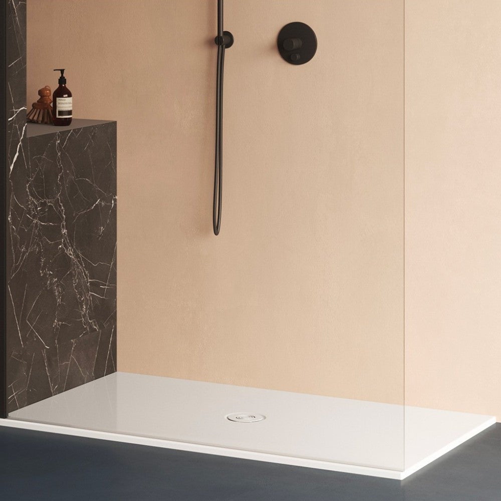 Piatto doccia rettangolare in ceramica bianco cotone Solodue - 70x100 ...