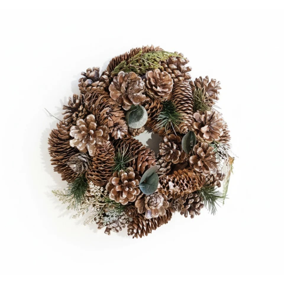 Corona Decorativa de Navidad con Piñas 25 x 25 x 7 cm | La Loja de Ana ...