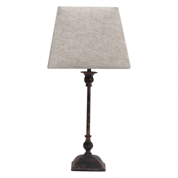 Sobremesa Percasol E27 marrón rústico | Leroy Merlin