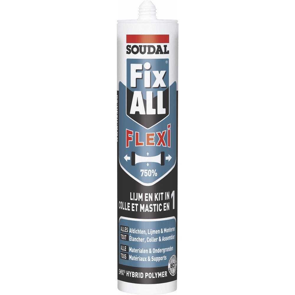 Mastic colle Fix ALL FLEXI noir 290ml | Leroy Merlin