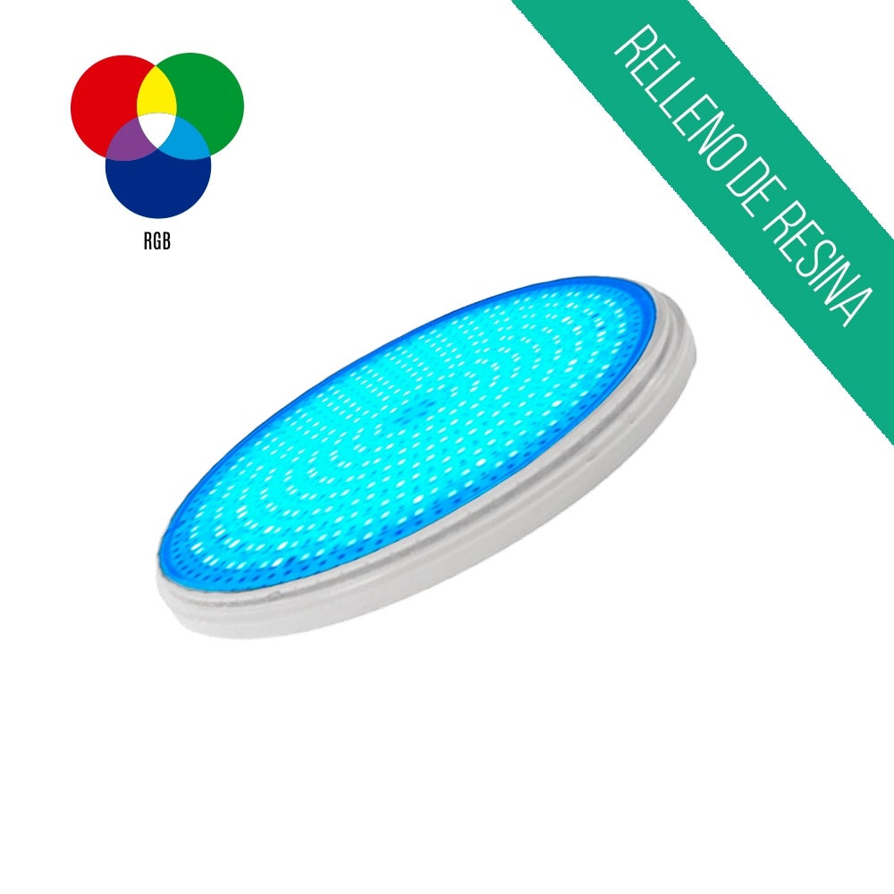 Foco LED 25W RGB PAR56 para piscina de resina | Leroy Merlin