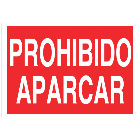 Señal de seguridad de texto: Prohibido aparcar | Leroy Merlin