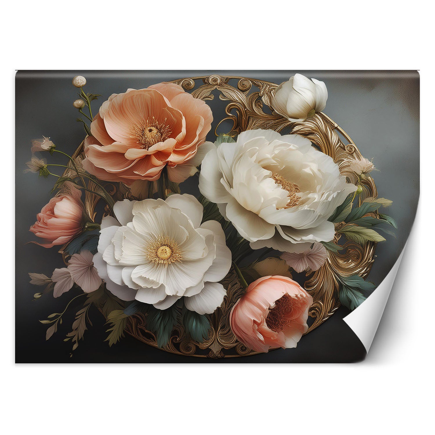 Papier peint, Fleurs naturelles Glamour 100x70 | Leroy Merlin