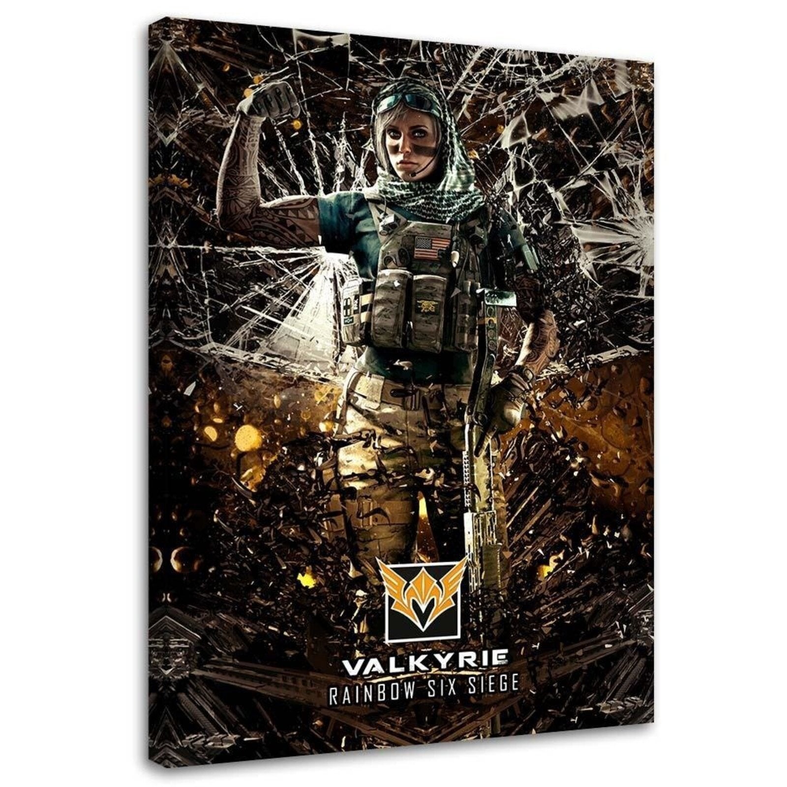 Tableau Rainbow Six Siege Valkyrie - 50 x 70 cm | Leroy Merlin