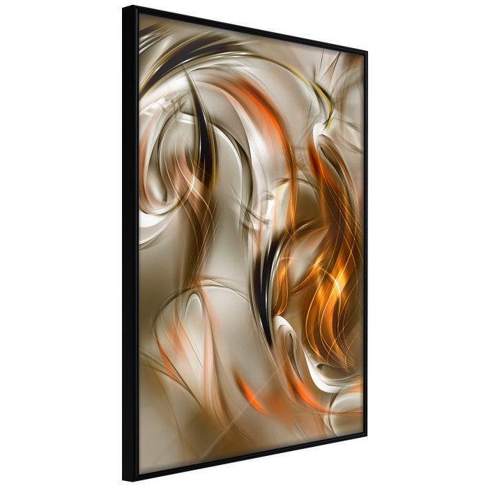 Affiche Murale Encadrée "Amber Breeze" 40 x 60 cm Noir | Leroy Merlin