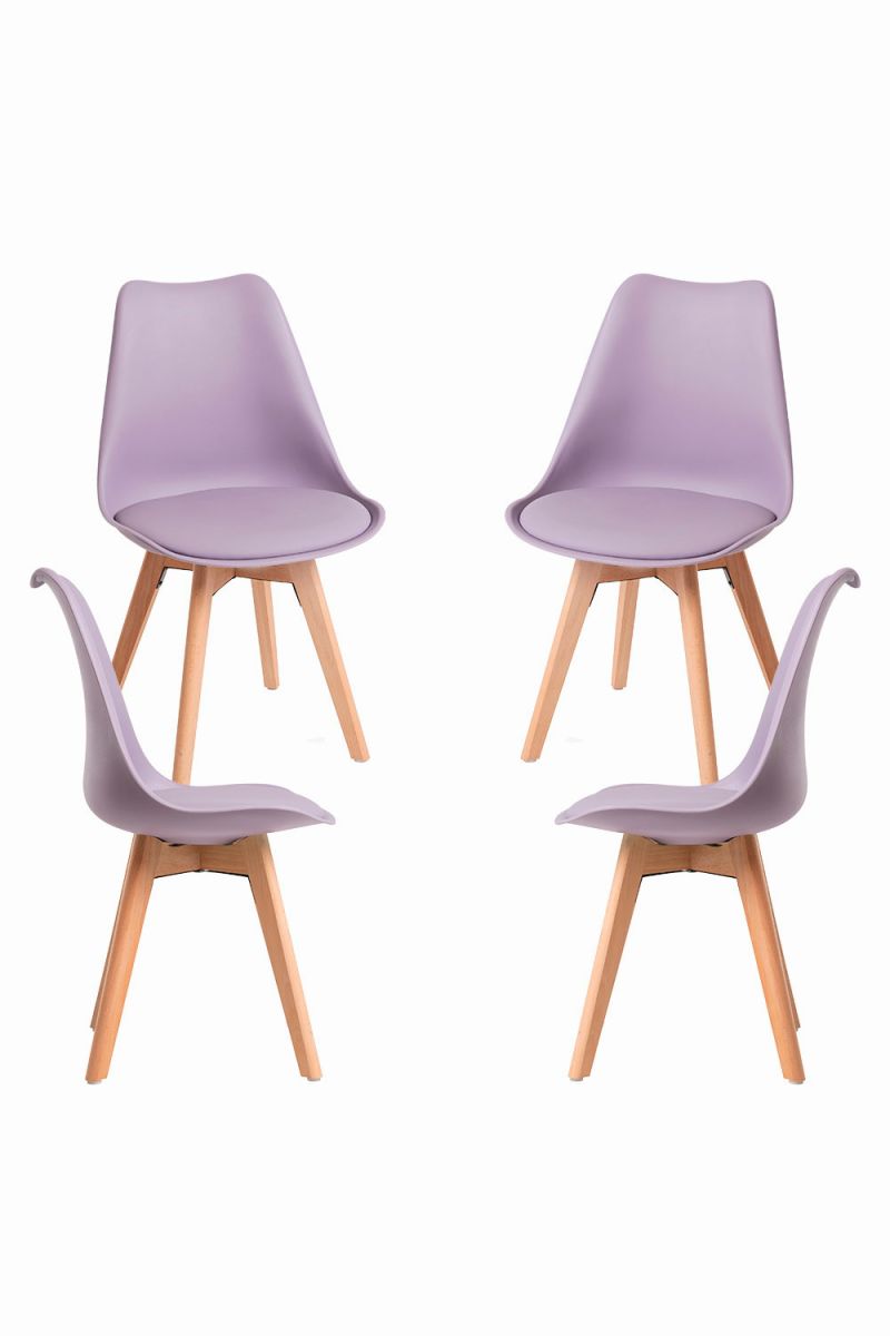 Pack 4 Sillas Synk Basic - Lavanda | Leroy Merlin