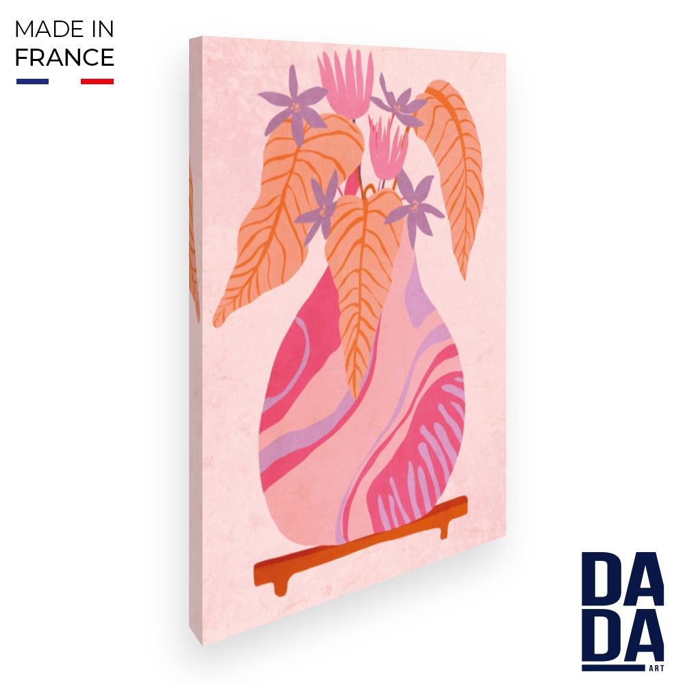 Toile Vase fleurs / 50x70cm / Fabriqué en France / DADA ART | Leroy Merlin