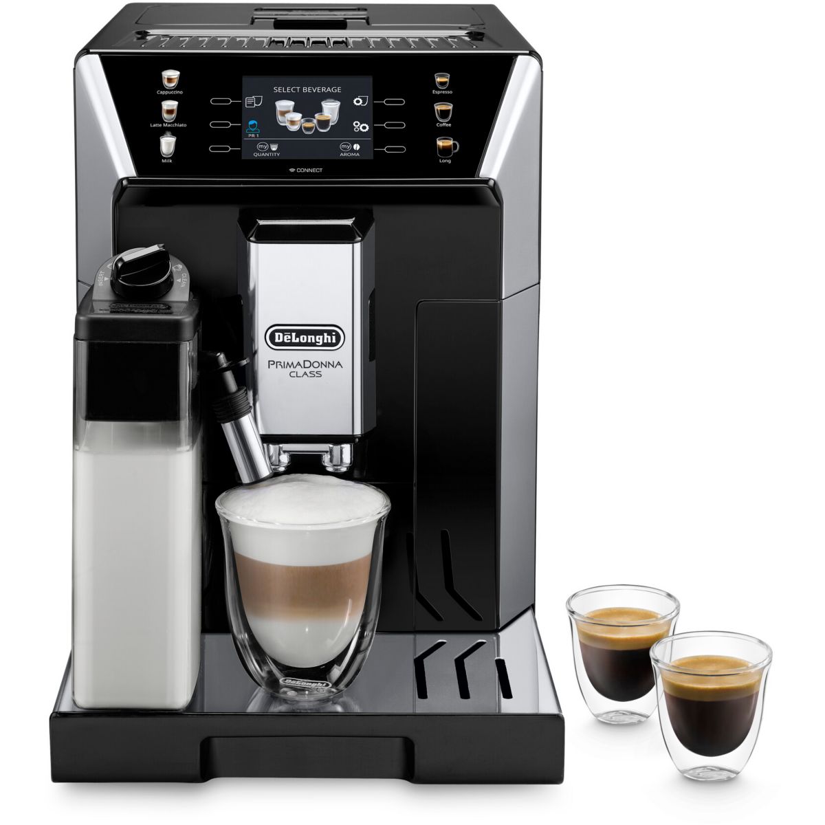 DeLonghi Cafetera Superautomática ECAM550.65.SB Pantalla Táctil. Dos ...