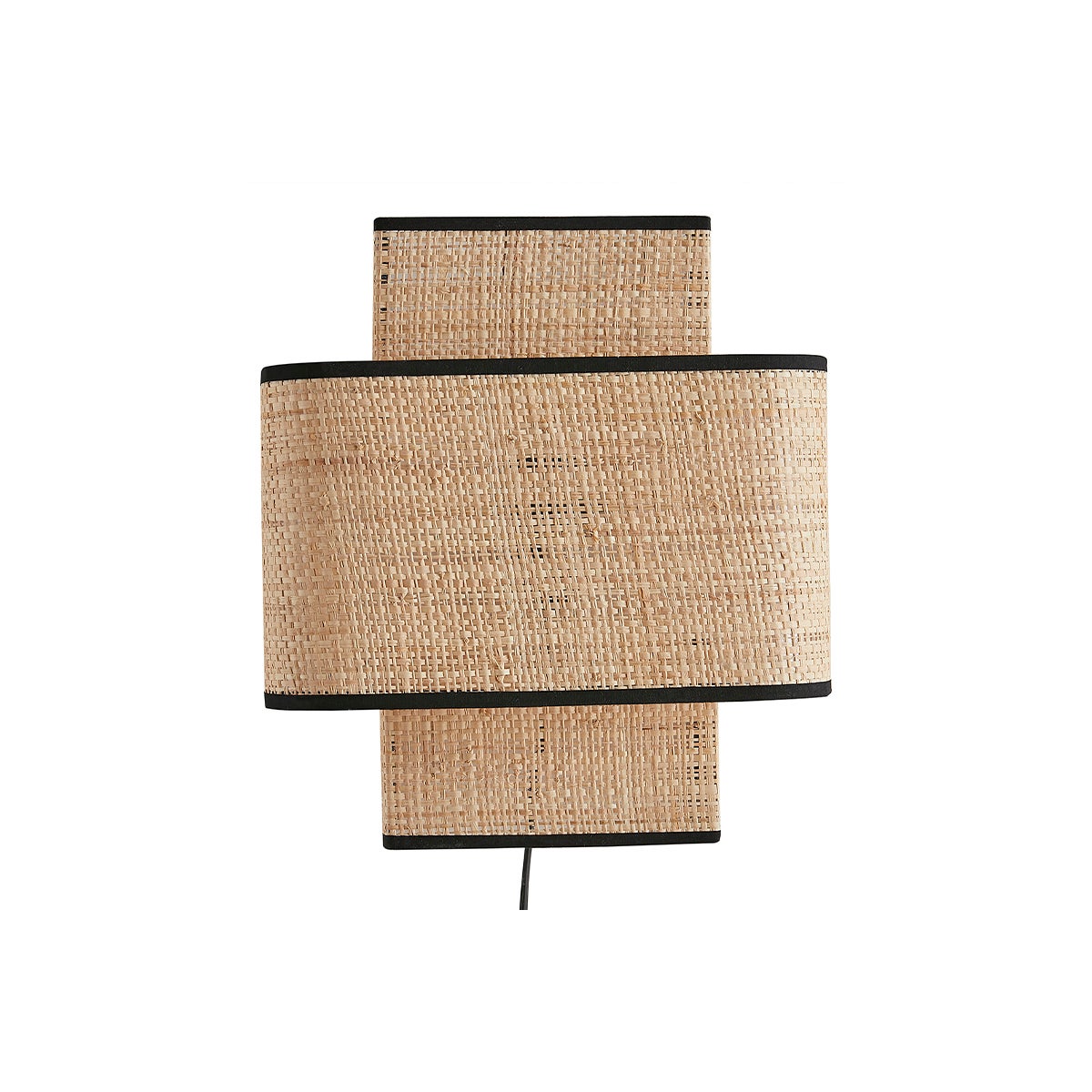 Applique murale en rabane naturelle H28 cm TERA | Leroy Merlin