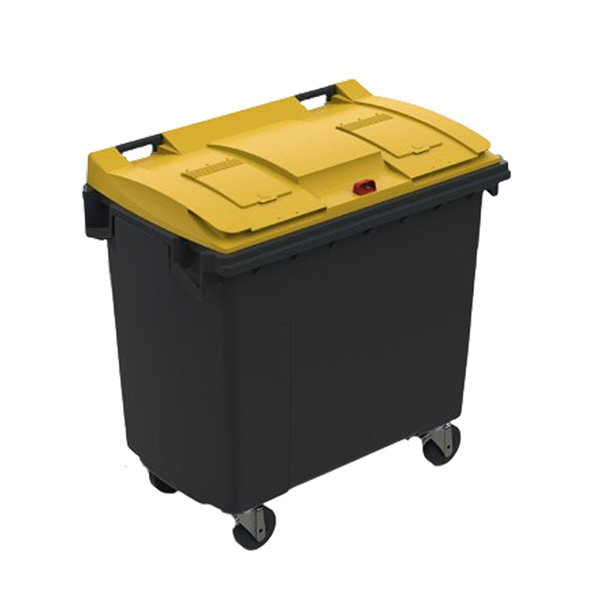 Conteneur poubelle 660 litres à préhension latérale pour le tri des ...