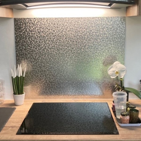 Fond de Hotte / Crédence Inox Austenite H 20 cm x L 90 cm de 0,8 mm ...