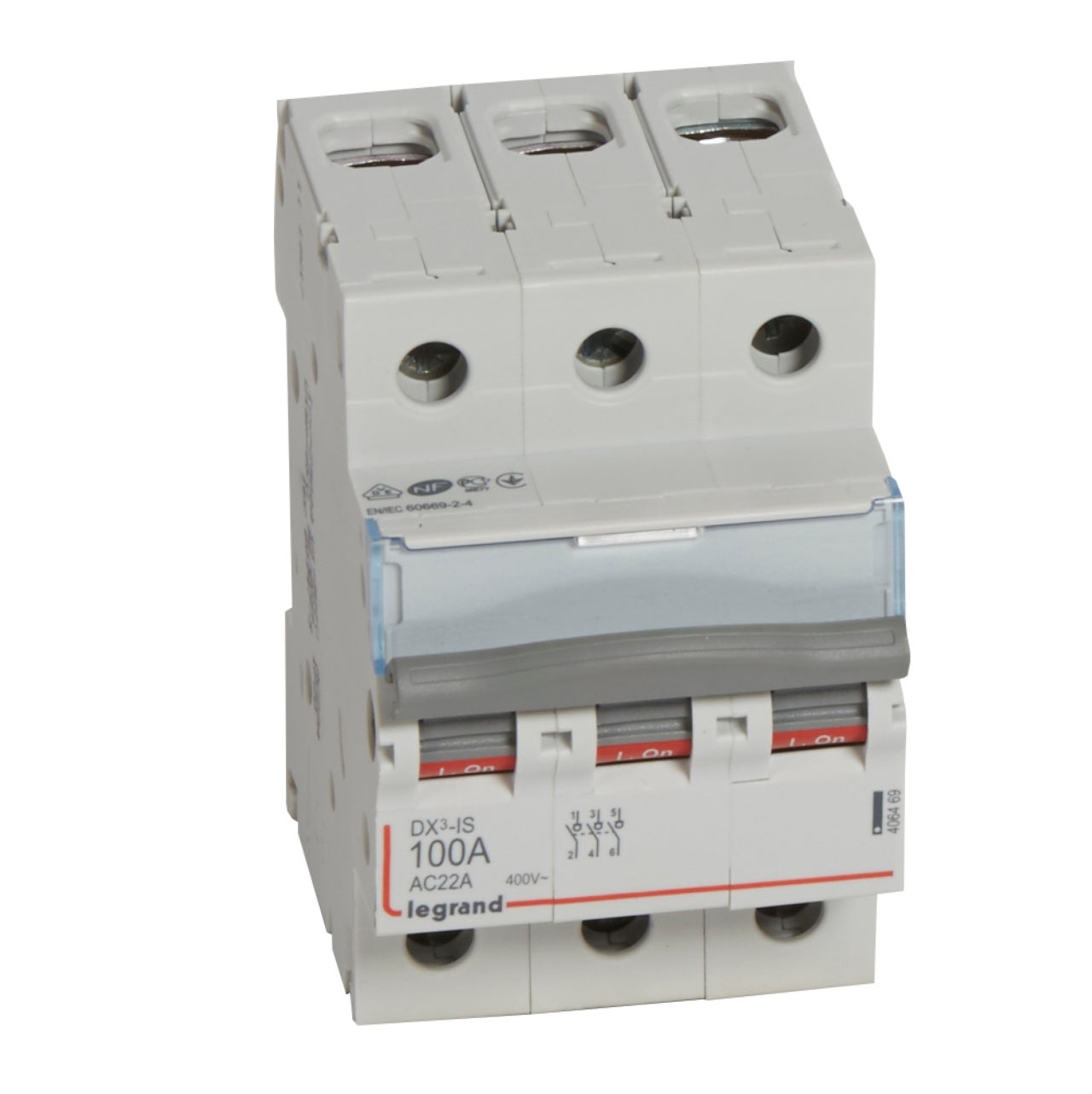Interrupteur sectionneur legrand dx3 100a 3 poles | Leroy Merlin