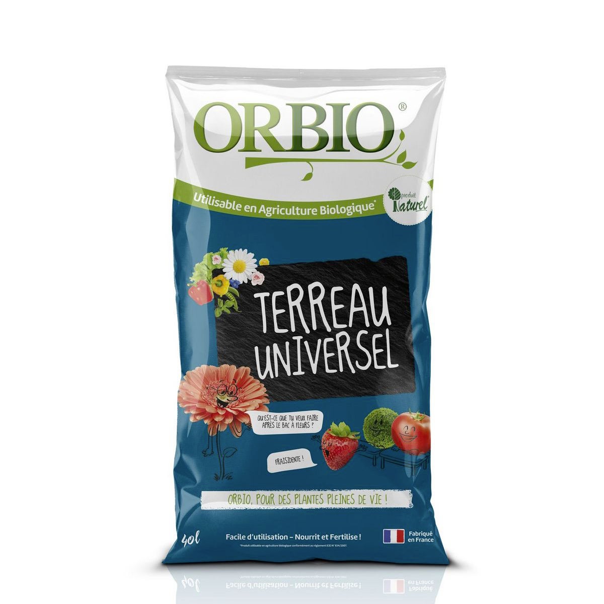 Terreau universel Orbio 40 L pour plantation et rempotage | Leroy Merlin