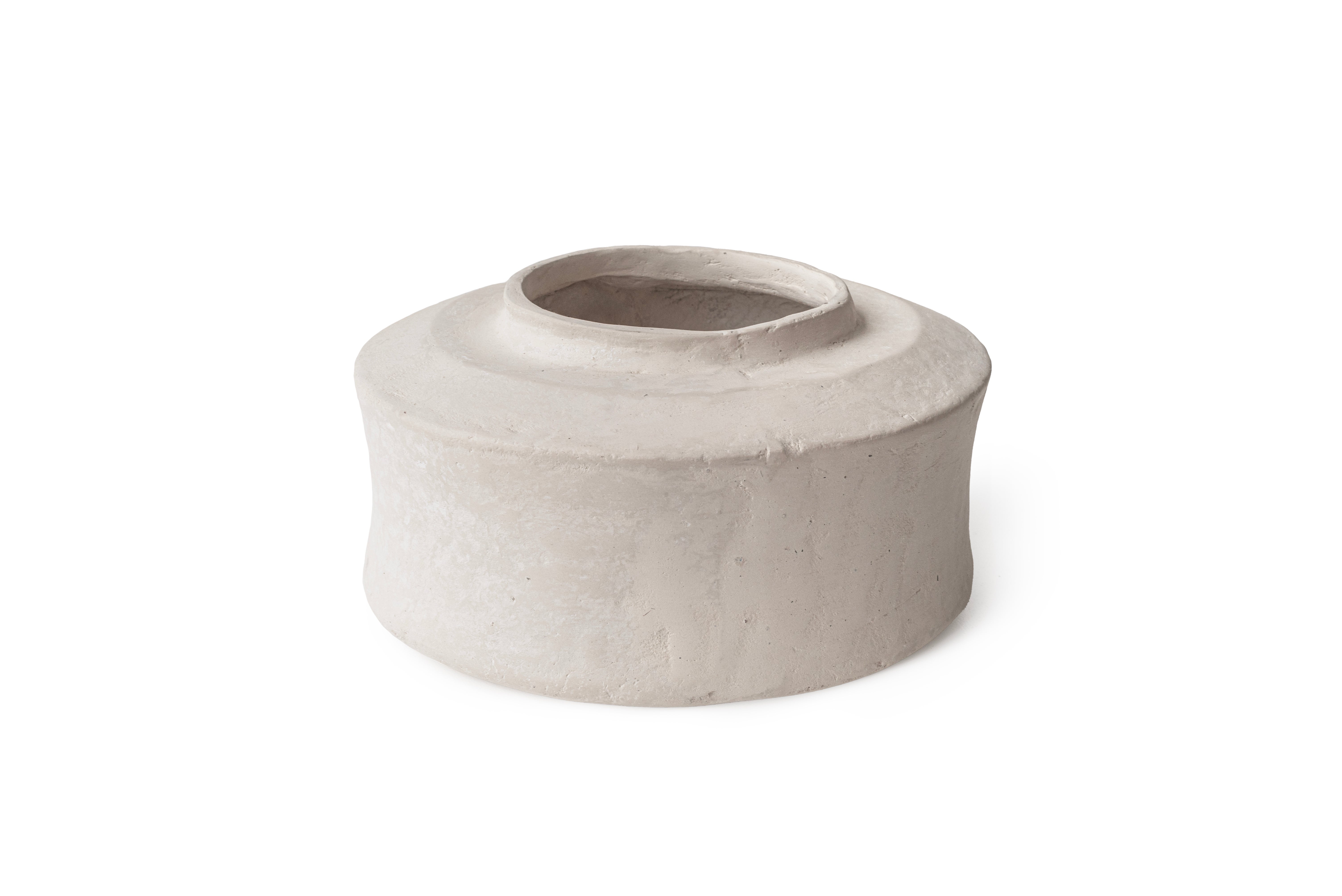 Wazon z papier-mâché 30,25x30,25x16 cm | Ręcznie wykonany, lekki i dekoracyjny do salonu i domu ...