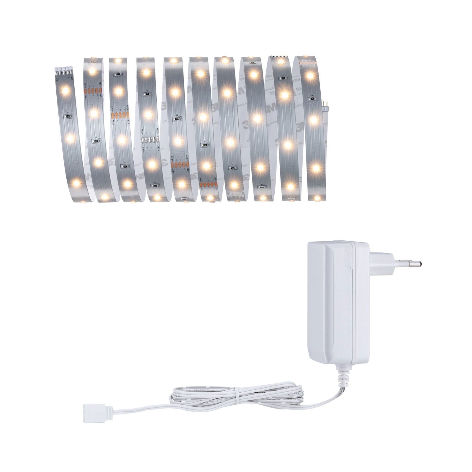 MaxLED 250 Strip LED Blanc chaud Kit de base 3m 12W 300lm/m 30 LEDs/m ...