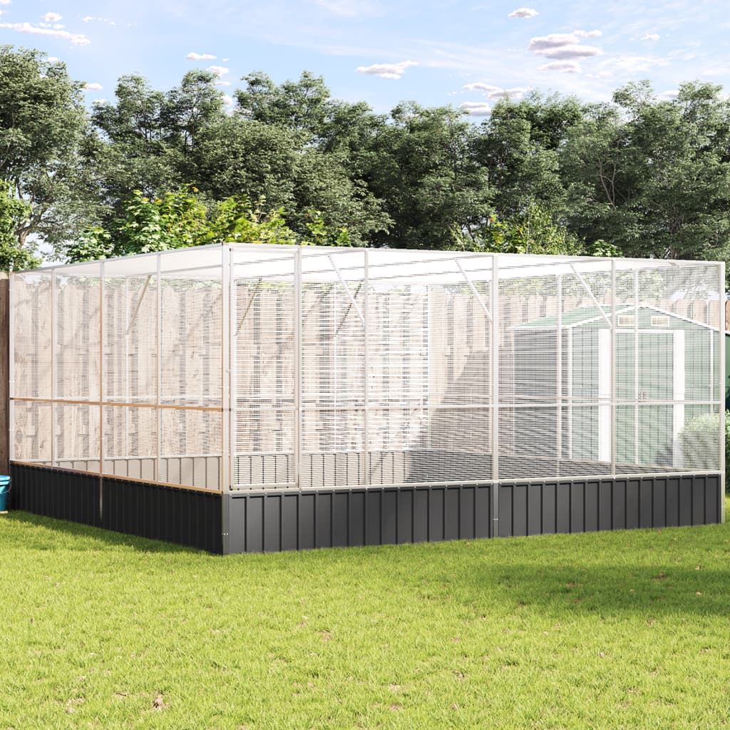 Volière argenté 418x414x212 cm acier | Leroy Merlin