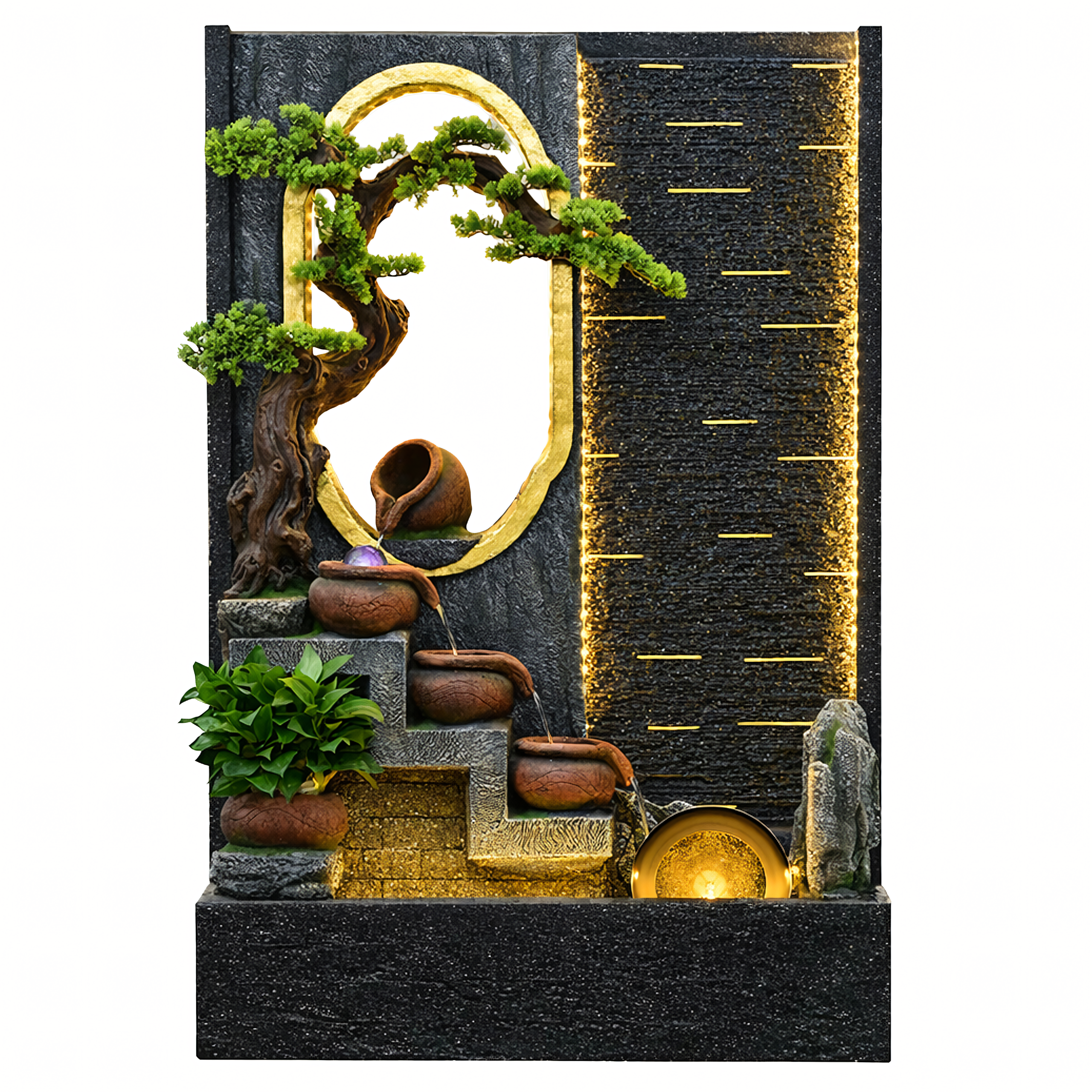 Fontaine murale décorative grande 184x120x44 cm | Leroy Merlin
