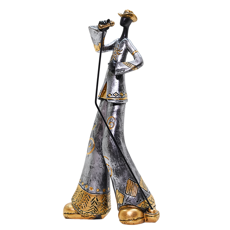 Adornos casa,Figura de resina del cantante principal de la banda ...
