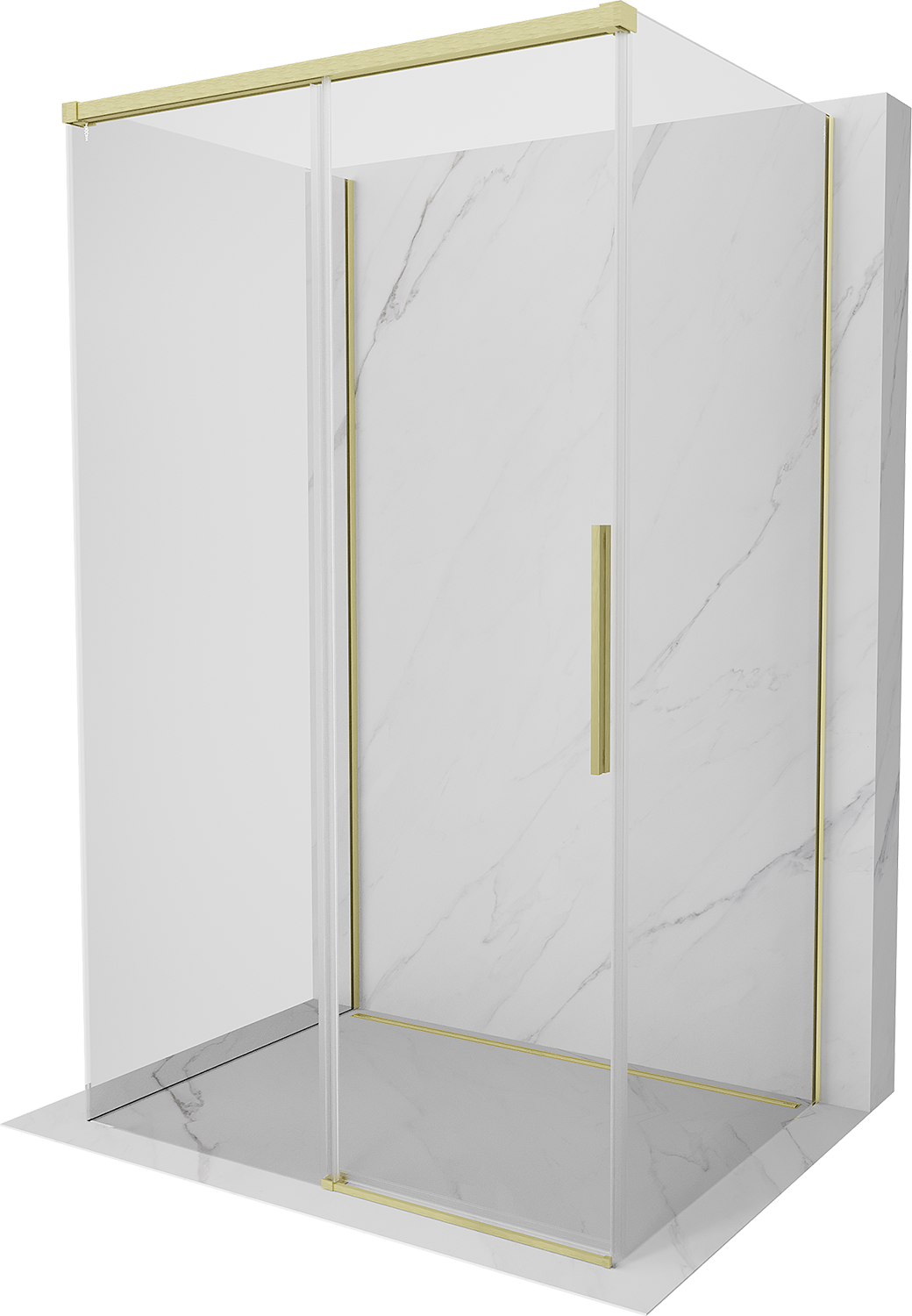 Mexen Rox-3S cabine de douche à 3 faces coulissante 140 x 85 cm ...