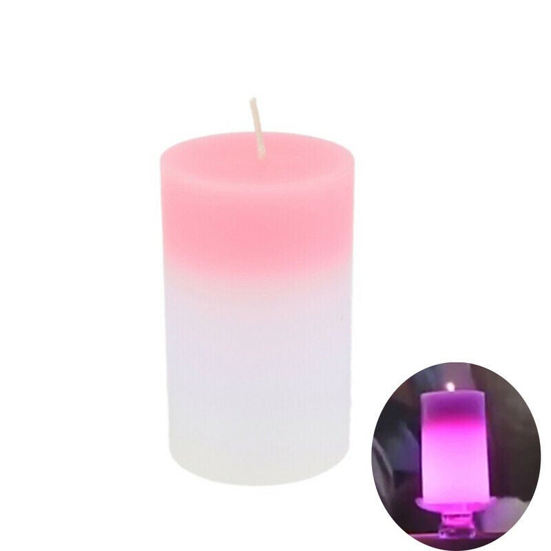 VELA MÁGICA VELA QUE CAMBIA DE COLOR LED CERA ROSA REAL RELAX IDEA DE ...