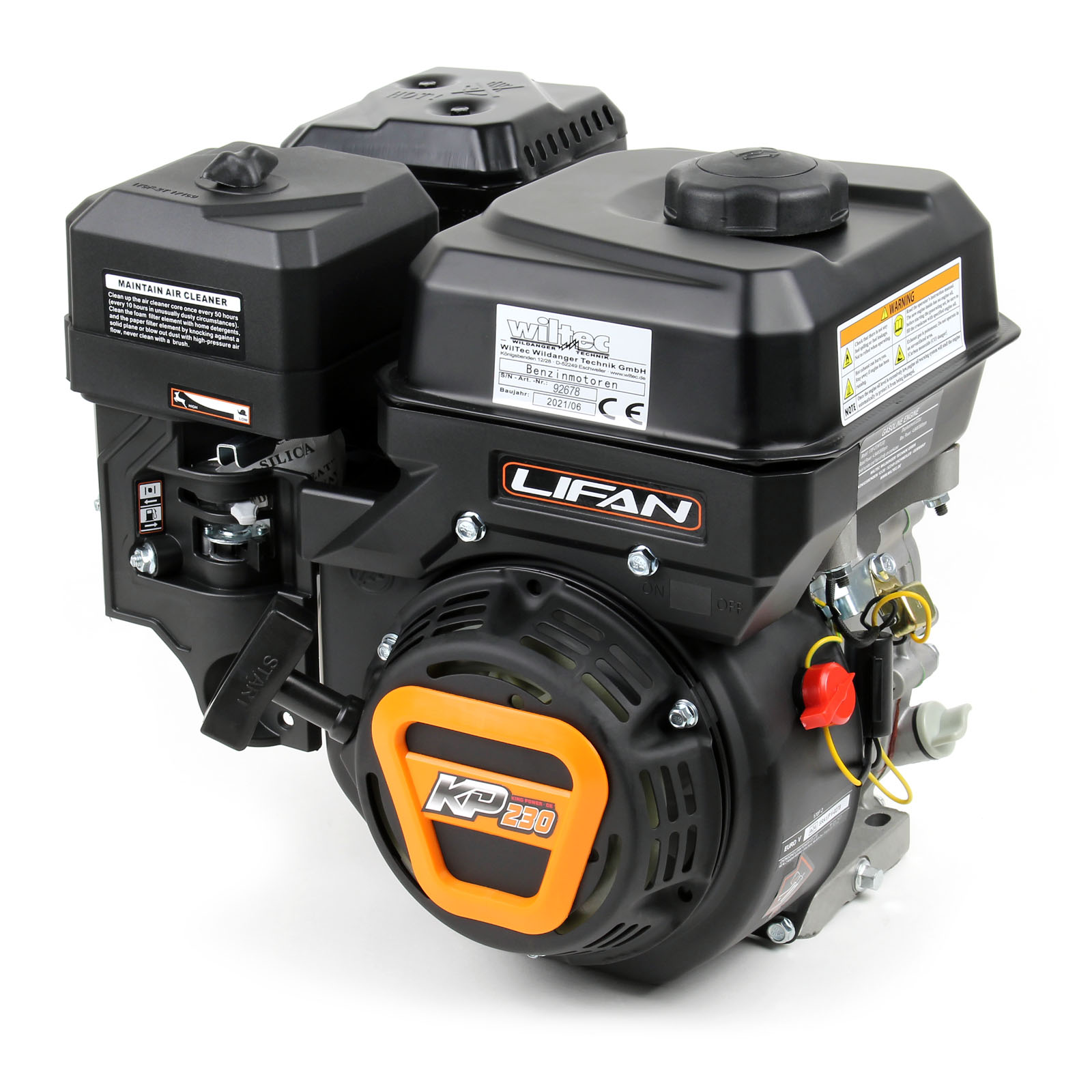 LIFAN KP230 motor gasolina 19,05mm 6,5CV 1 cilindro para placas vibratorias maquinaria ...