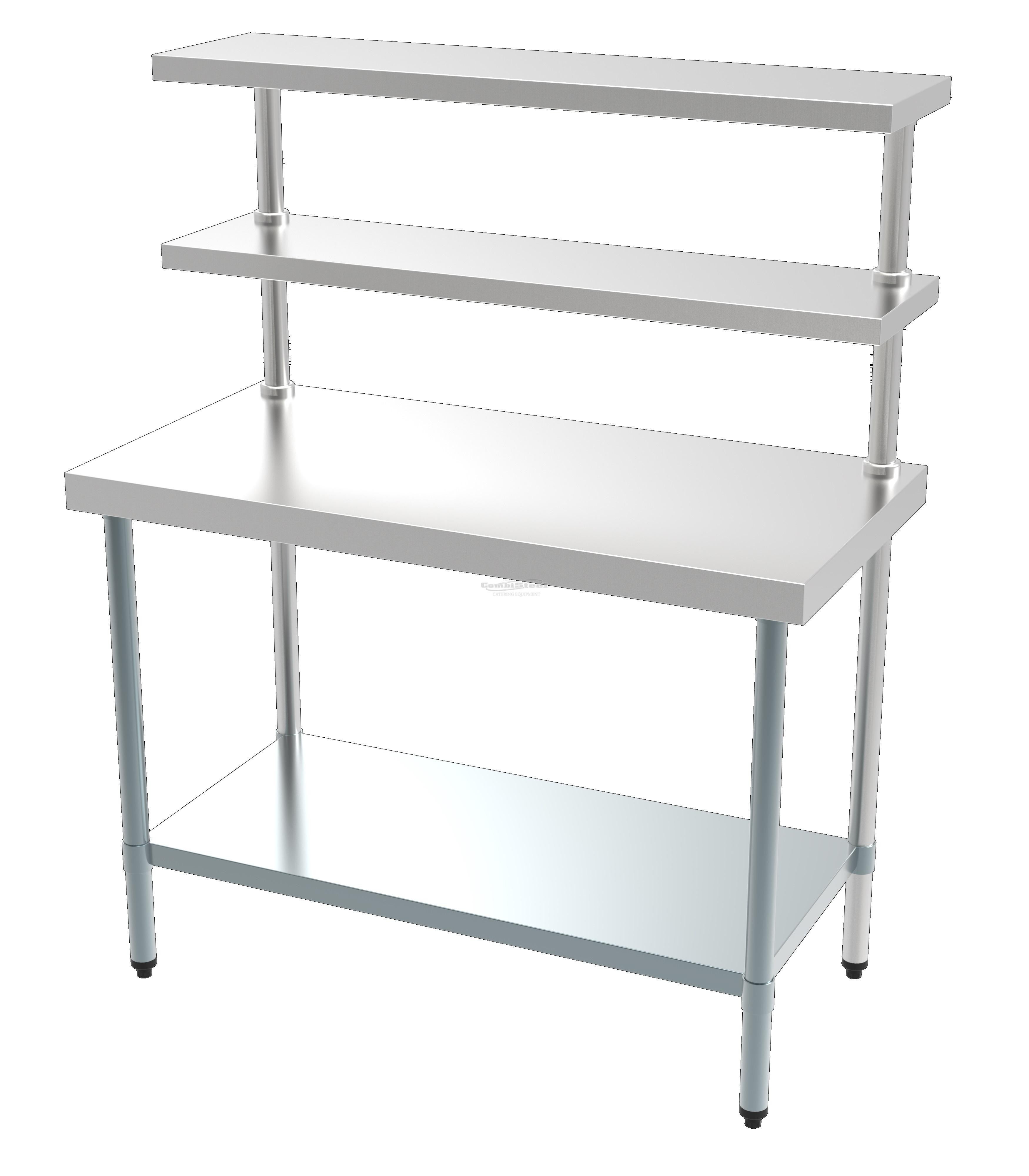 Table Inox Murale - Avec Etagère de Chef - Gamme 600 - Combisteel ...