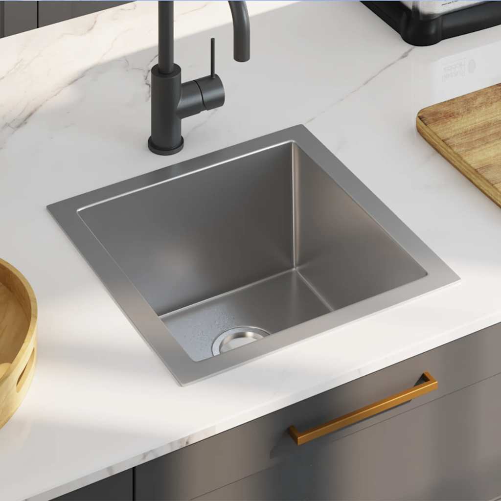 Fregadero de cocina artesanal, acero inoxidable. | Leroy Merlin