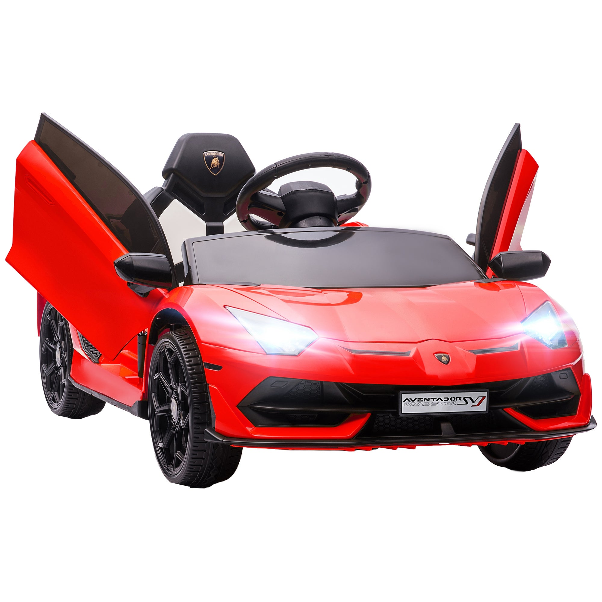 Voiture électrique pour enfants Lamborghini Aventador, 3-5 ans, klaxon ...