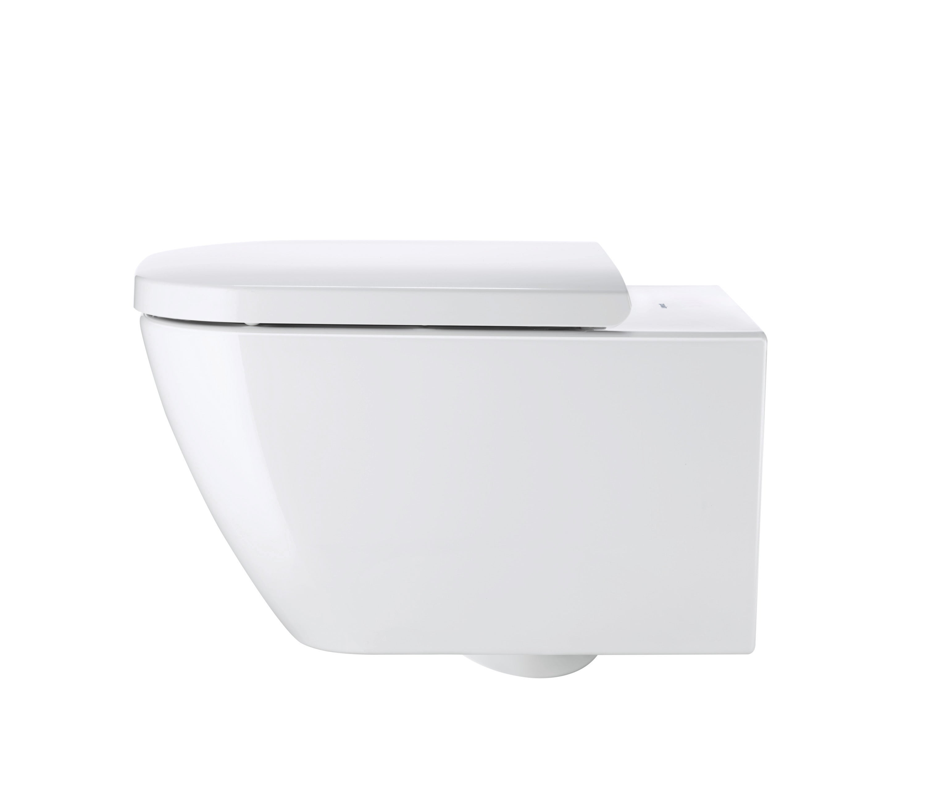 WC suspendu Duravit Happy D.2, chasse d'eau basse, sans bord, 540mm ...
