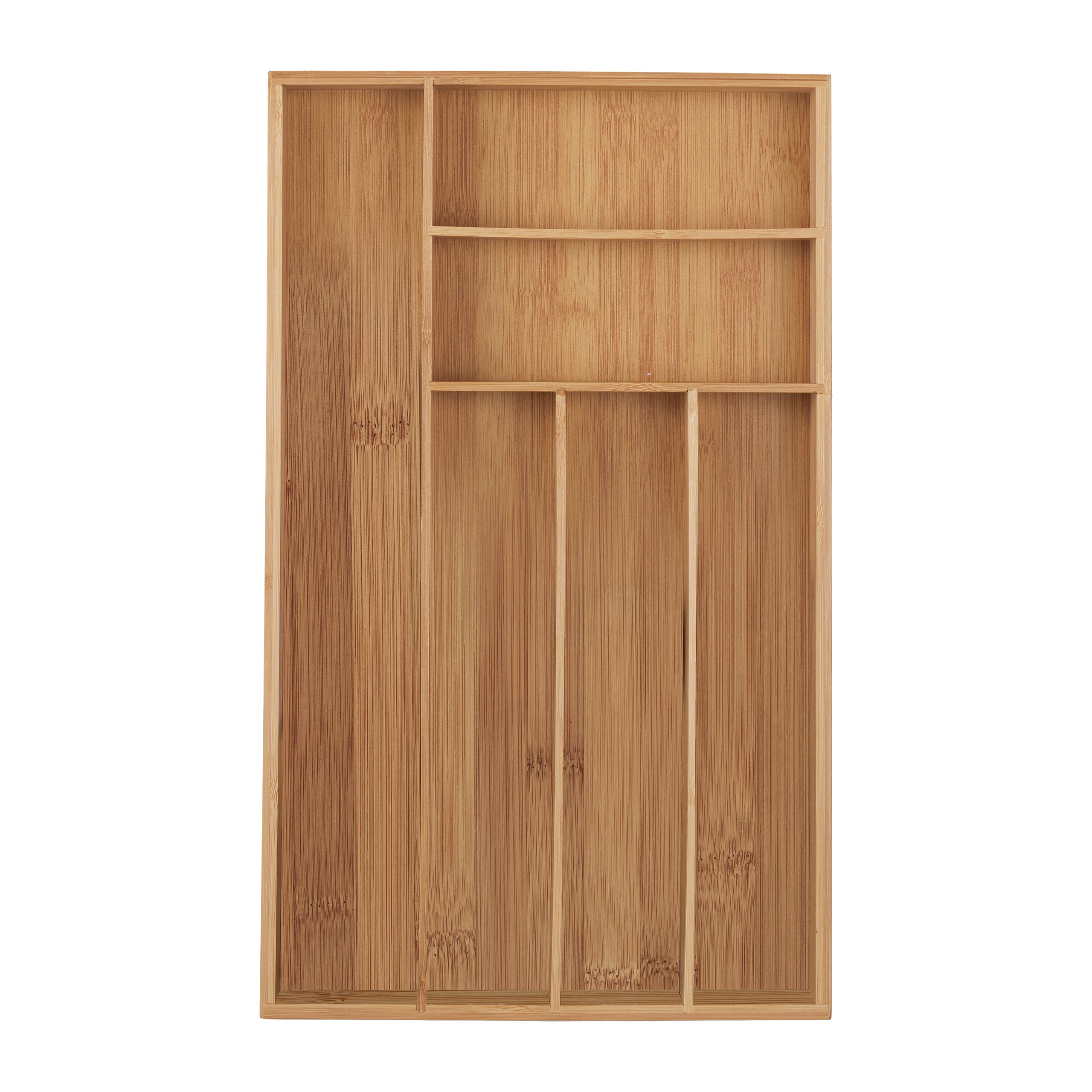 Relaxdays Portaposate da Cassetto in bambù, 6 Scomparti, Divisore ...