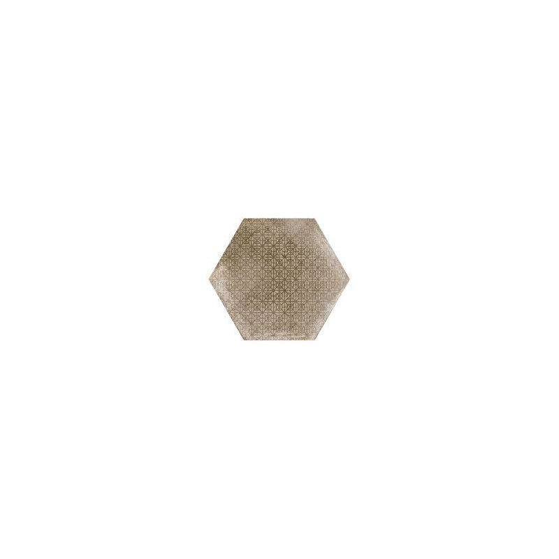 Carrelage sol / mur hexagonal effet béton à motif taupe 29,2x25,4 cm ...