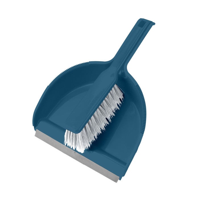 Pelle & Balayette "Rebord Gomme" Bleu Paon | Leroy Merlin