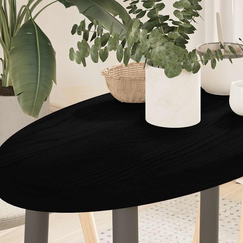 Dessus de table marron foncé 80x40x4 cm bois chêne massif ovale | Leroy ...