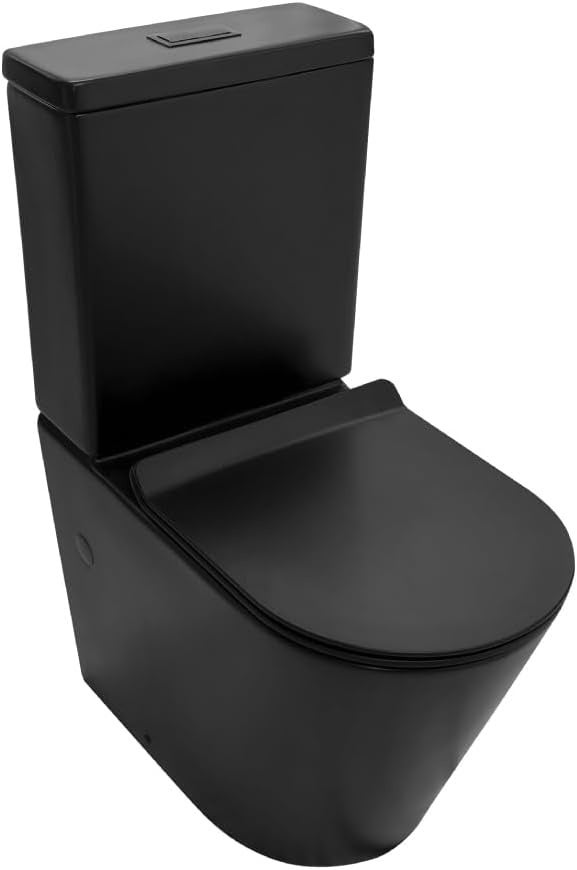 BAÑO MODERNO Inodoro Completo WC Con Sistema Rimless Antibacterias ...