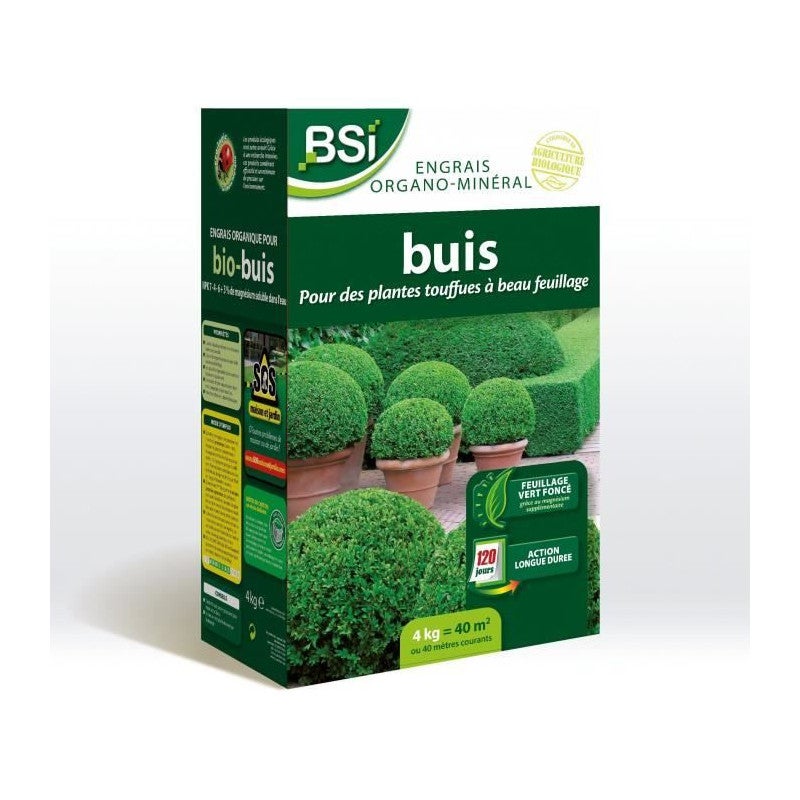 BSI - Engrais Bio Buis - Feuillage Etincelant Et Vert Fonçé - Action ...