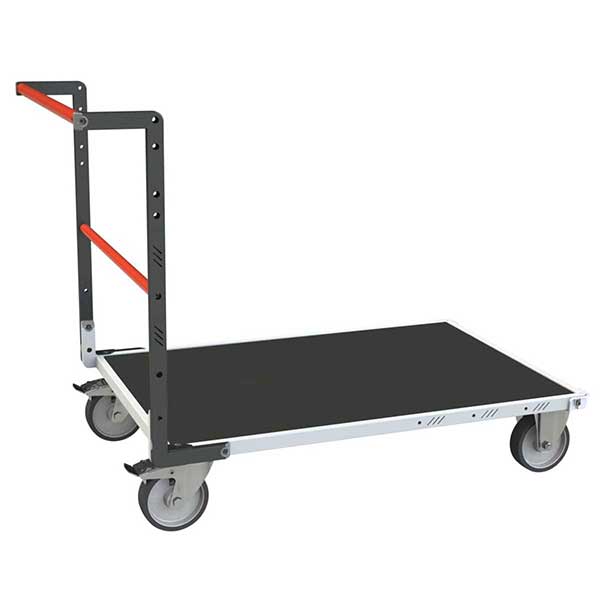 Chariot modulable à tube 1 dossier - Plateau antidérapant 1000x595mm ...
