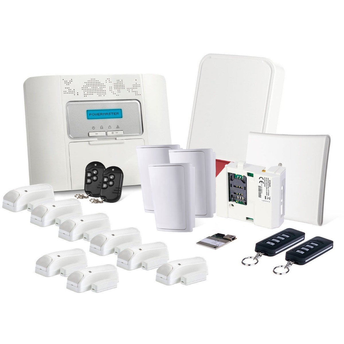 POWERMASTER KIT9 GSM IP - Alarme maison sans fil GSM / IP PowerMaster 30 - Kit 9 | Leroy Merlin