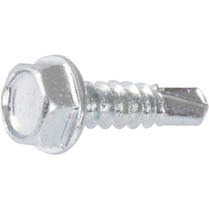 Vis tôle - Viswood - Autoperceuse - Tête hexagonale - Acier zingué - 5 ...