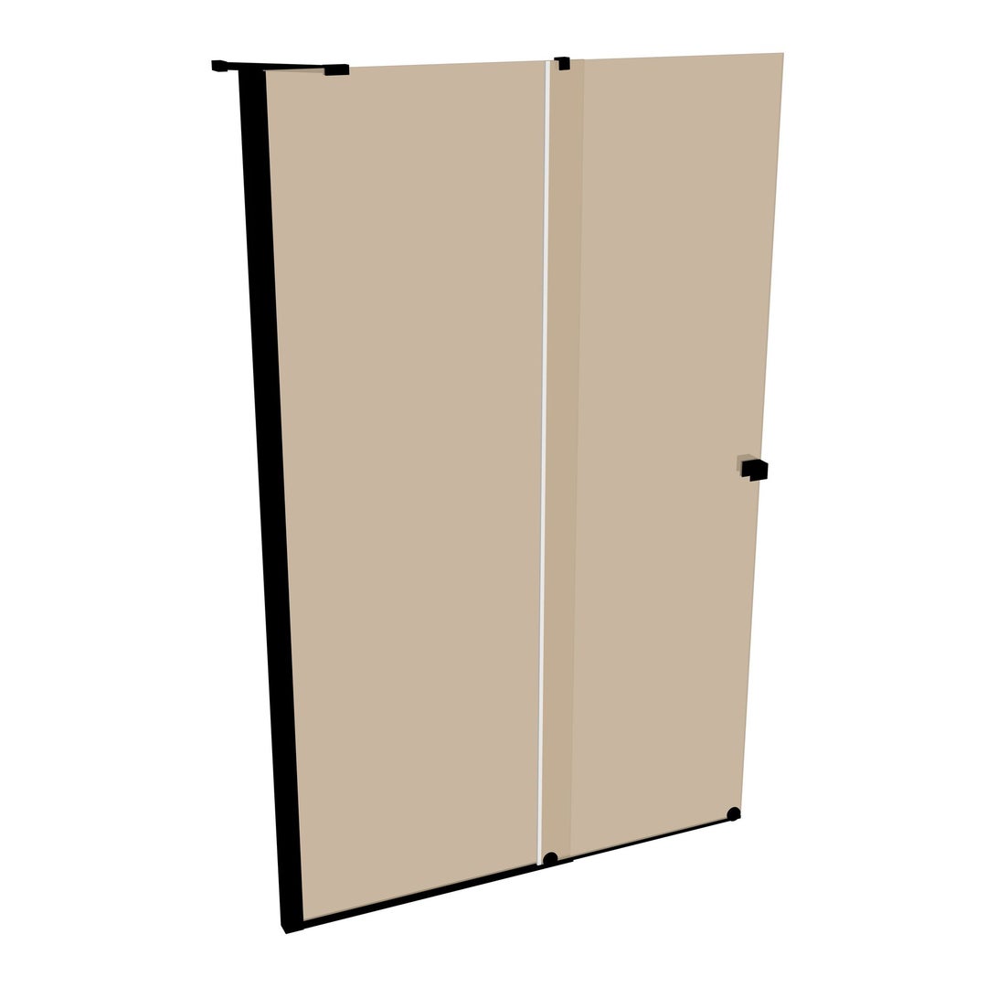 Puerta corredera peatonal HÜPPE Xtensa pure una sola pieza, con ...