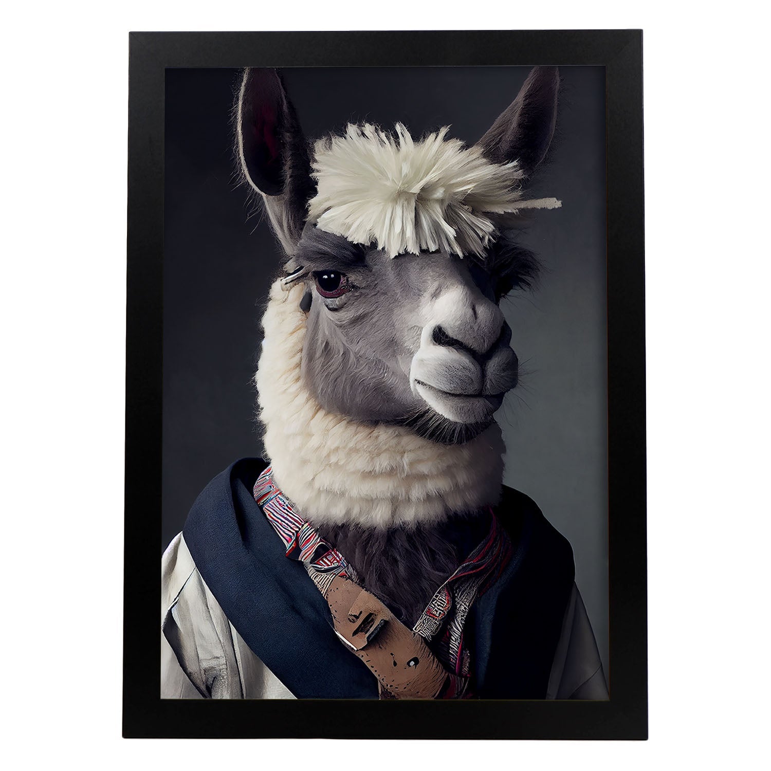 Lama Affiche Dans Un Style De Photographie. Illustrations Réalistes D ...