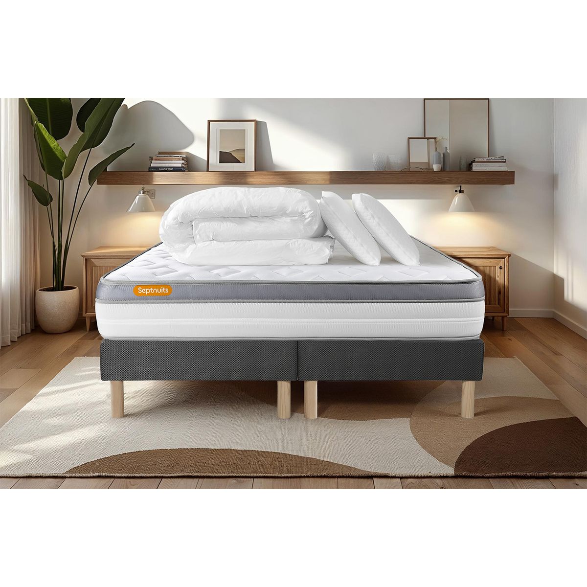 Matelas 160 x 200 cm Memo zen - Mémoire de forme - Ep : 26 cm - sommier ...