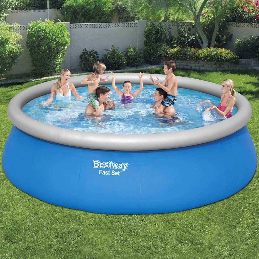 Piscine Hors Sol gonflable ronde 457x122 cm, 13807L, montage rapide ...