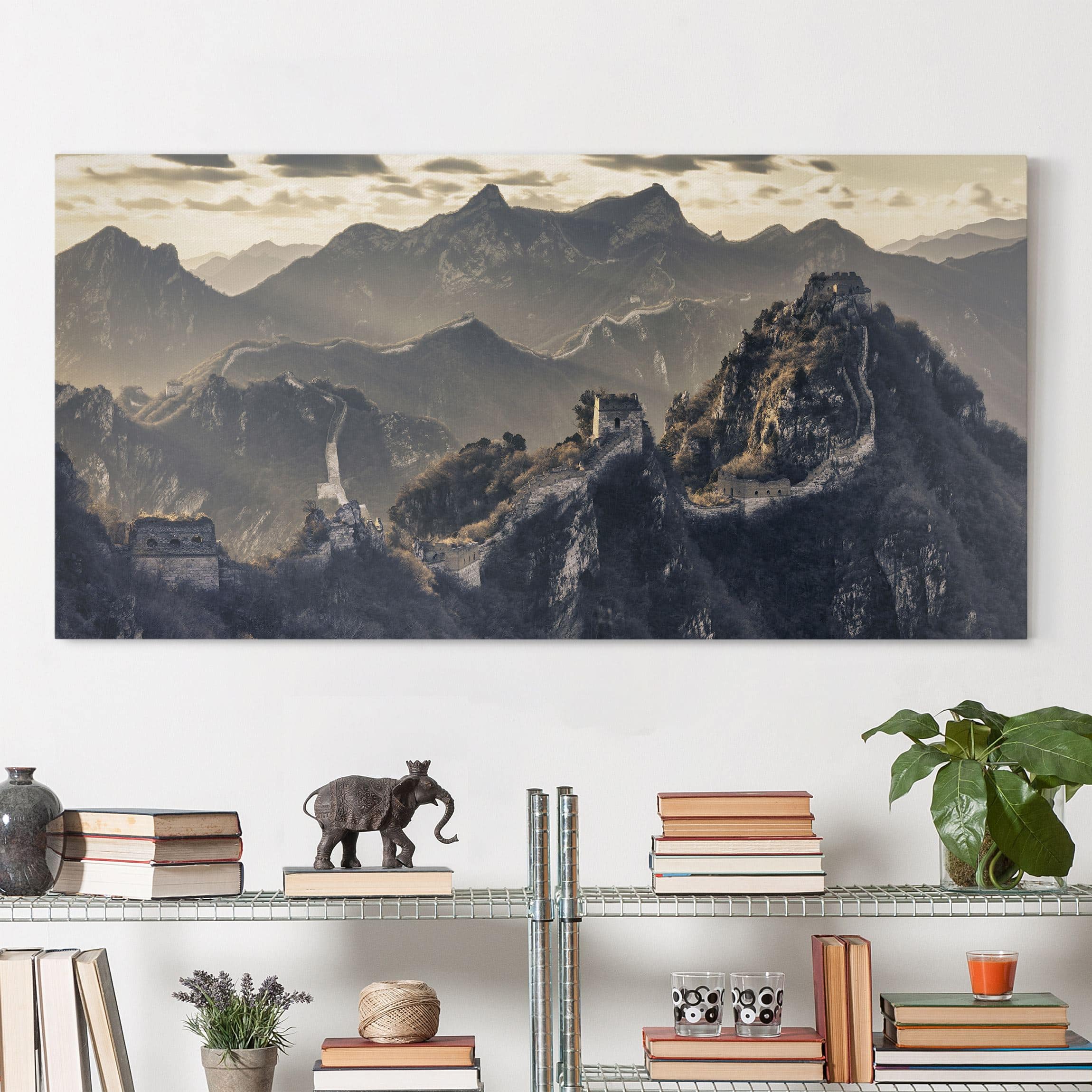 Impression sur toile tableau sur toile châssis vert architecture Terre ...