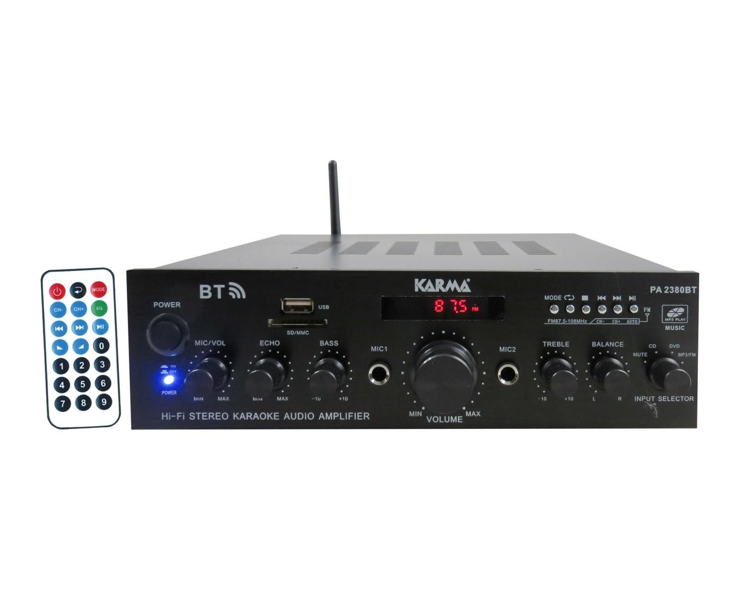 Karma Italiana PA 2380BT amplificador de audio 4.0 canales Hogar Negro ...