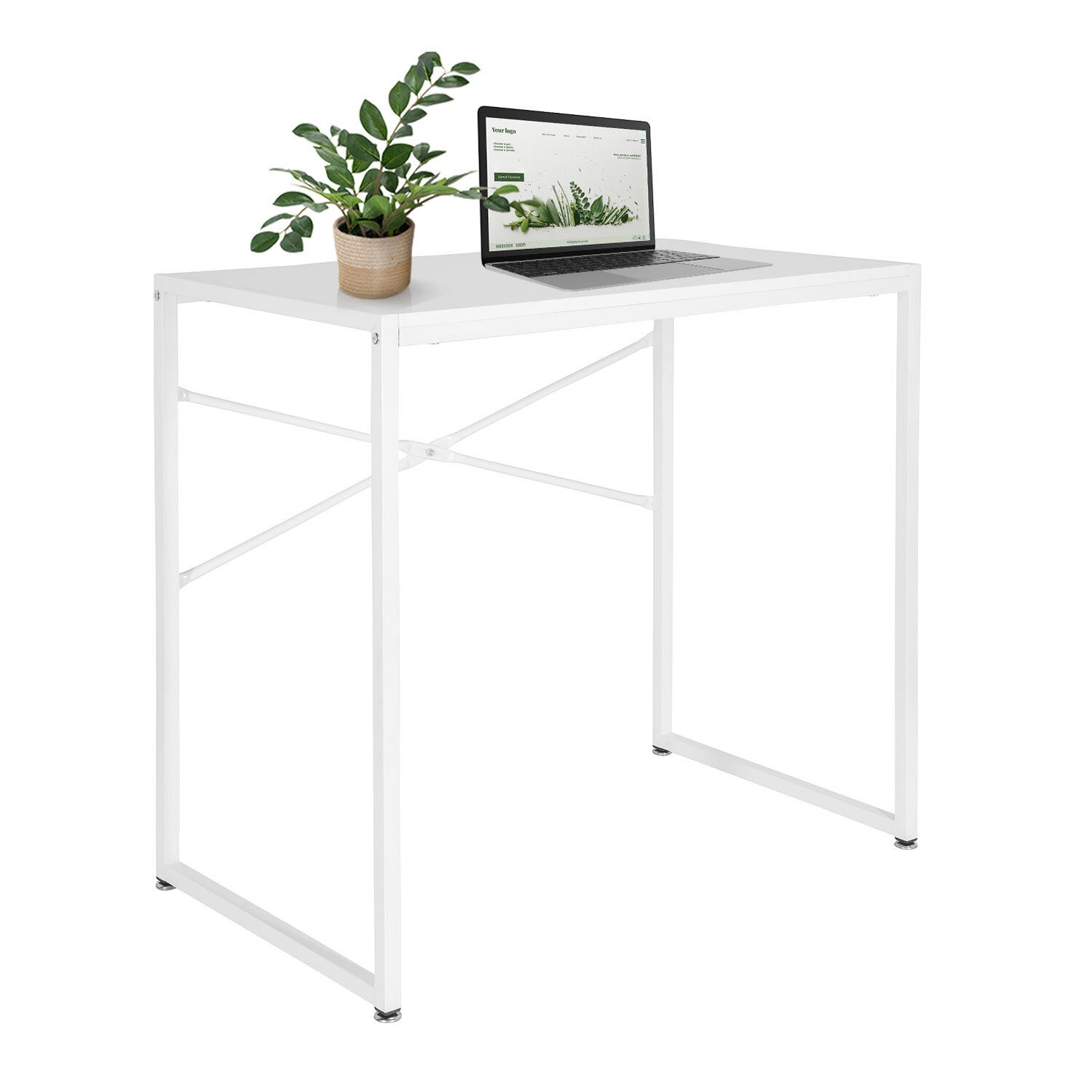 Bureau multimédia / Bureau EASY UP H I 78 x 46 cm blanc hjh OFFICE ...